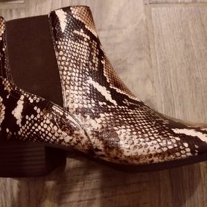 Alex Marie | Shoes | Alex Marie Brown Snakeskin Ankle Boots | Poshmark